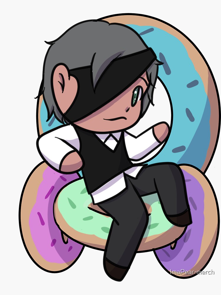 "Chief chibi on chair" Sticker for Sale by ImaPear-merch | Redbubble