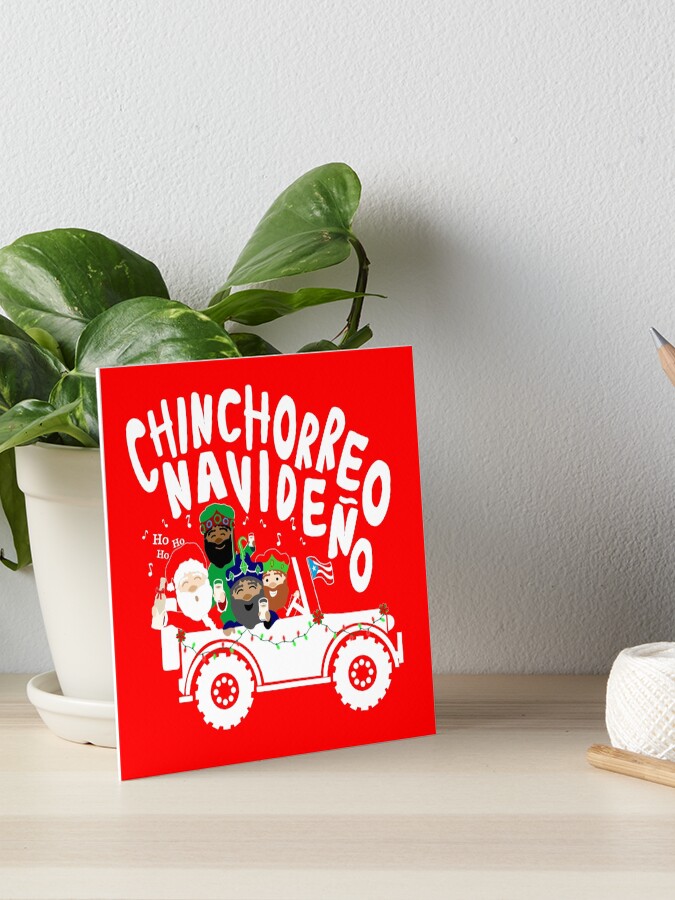 Lámina rígida con la obra «Puerto Rico Chinchorreo Navideño Navidad ...