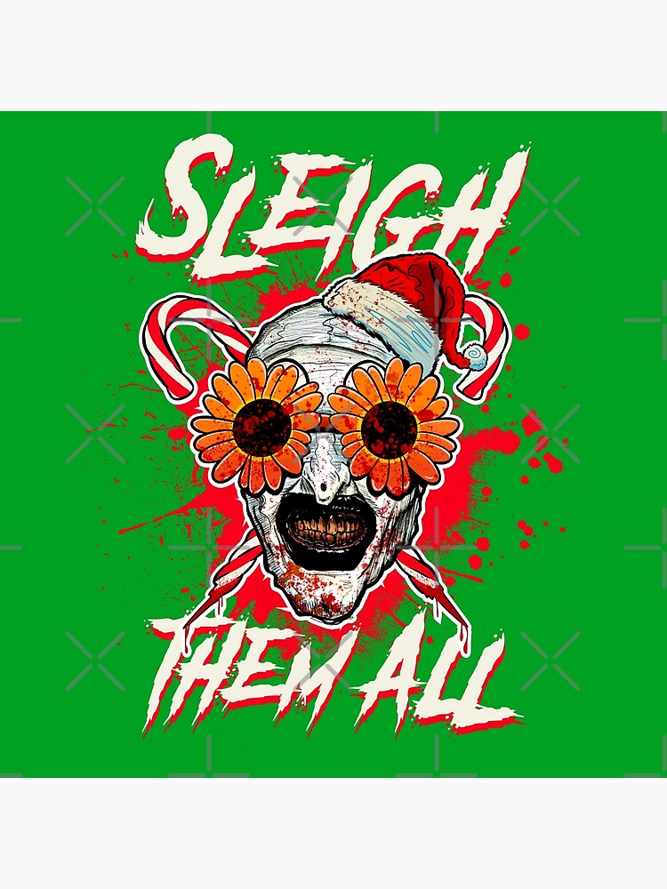 "Sleigh Them All Sunflower Sunglasses Horror Clown Movie Art Terrifier ...