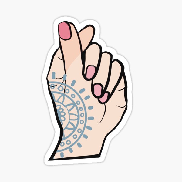 "Hand gesture love" Sticker for Sale by Limasshop | Redbubble