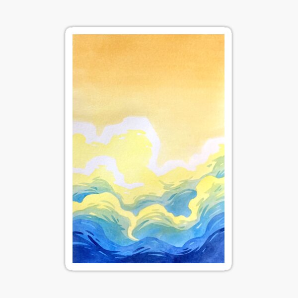 "Aroace Pride Sky (sunset)" Sticker for Sale by TarraLeela | Redbubble