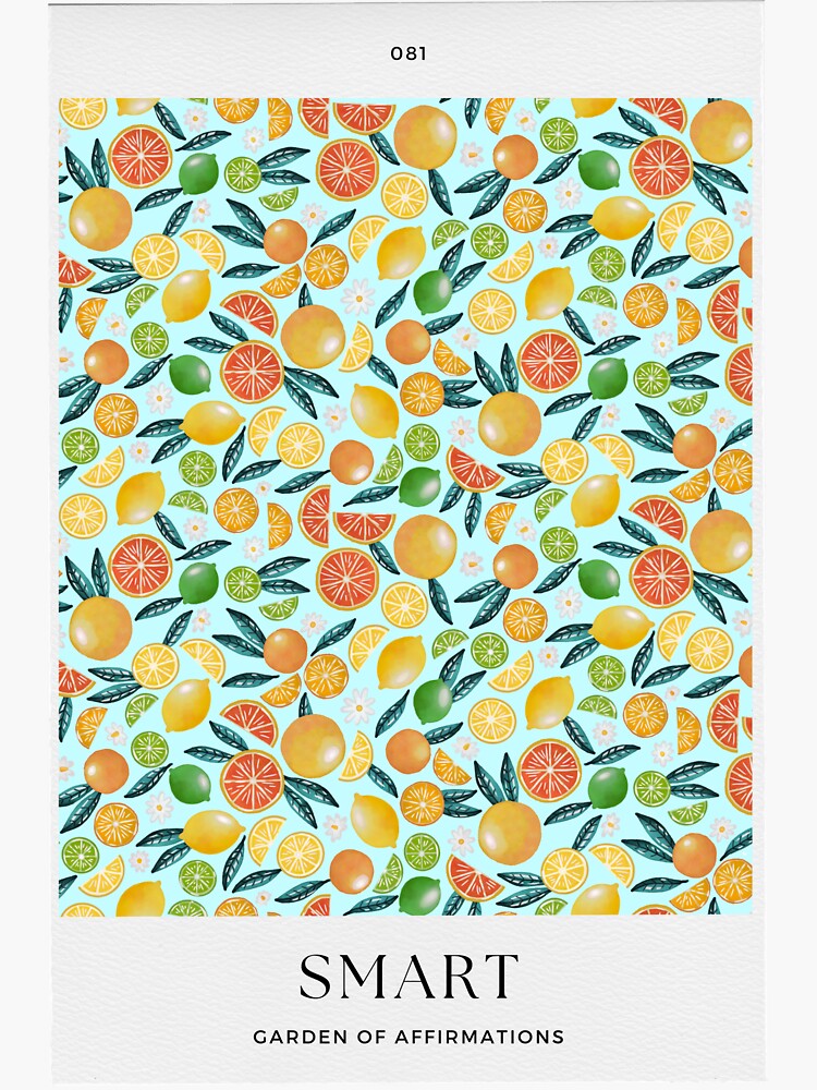 "081 Smart | Garden Of Affirmations" Sticker for Sale by Spiritualista ...