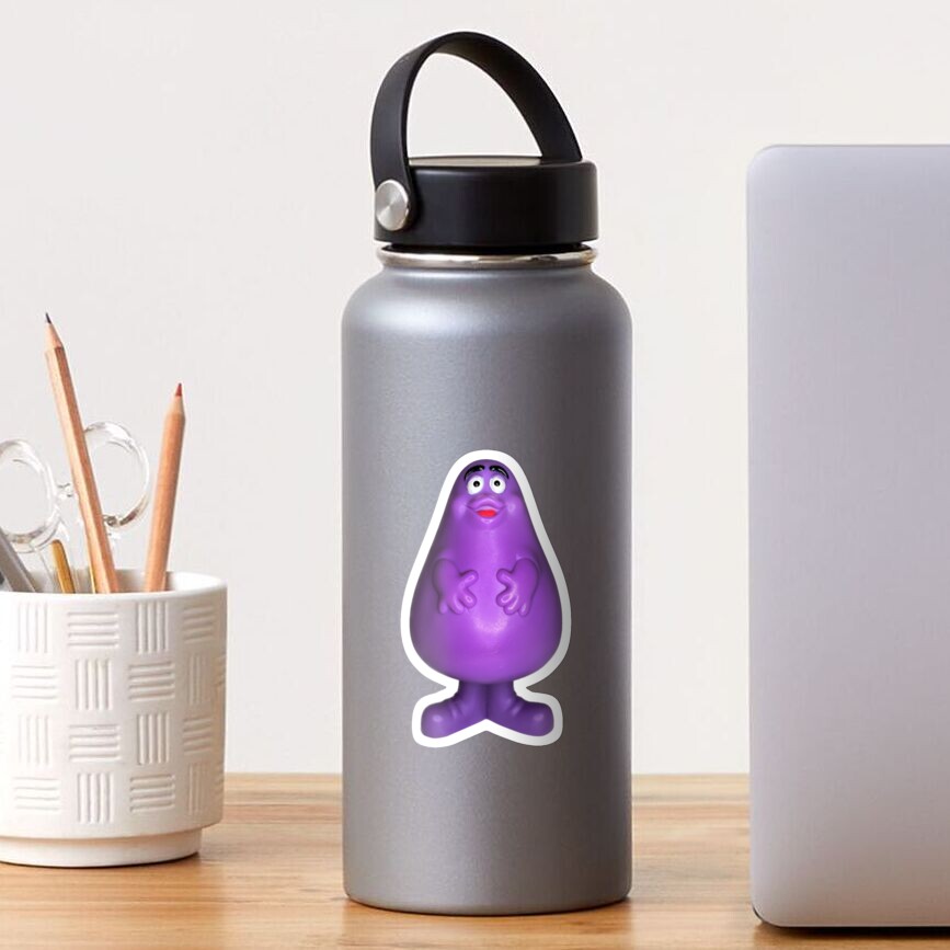 "Grimace Rubbin Belly Jelly" Sticker for Sale by LockedUp | Redbubble