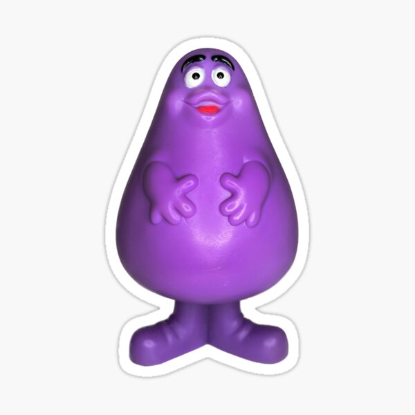 "Grimace Rubbin Belly Jelly" Sticker for Sale by LockedUp | Redbubble