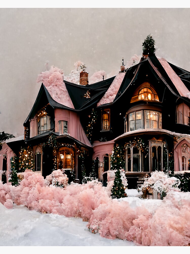 "Pink Snow " Sticker for Sale by Verbamystica | Redbubble