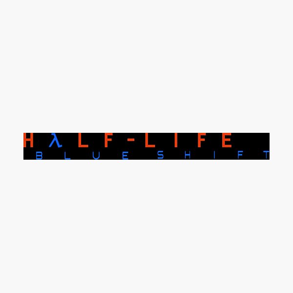 "Half-Life Blue Shift Logo" Photographic Print for Sale by LGSmerch ...