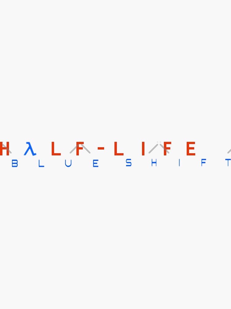 "Half-Life Blue Shift Logo" Sticker for Sale by LGSmerch | Redbubble