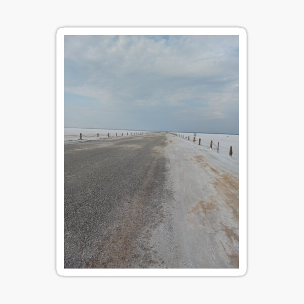 "Oklahoma Salt plains Nature park Traveling Roadtrip" Sticker for Sale ...