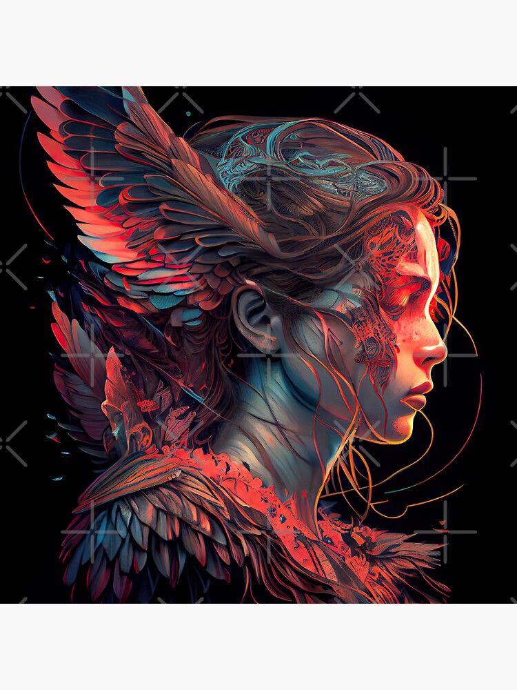 "Nith-Haiah Illustrations" Sticker for Sale by OccultDreams | Redbubble