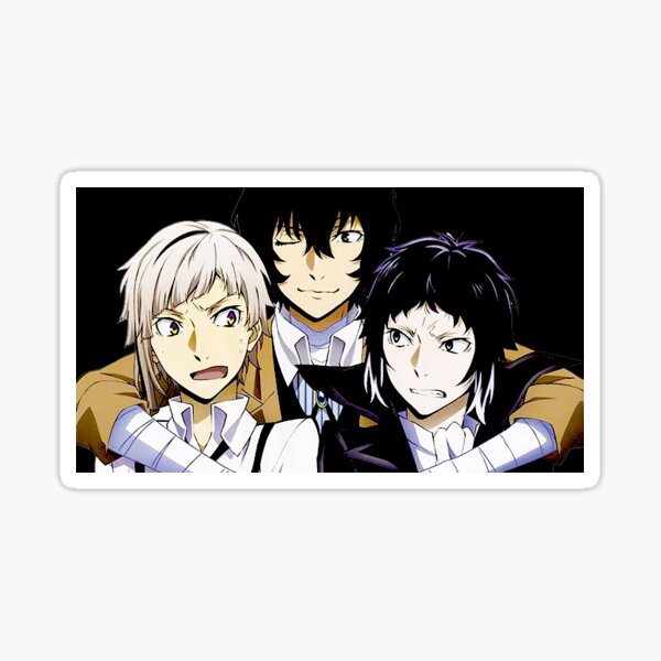"Dazai, Atsushi and Akutagawa Bungo Stray Dogs" Sticker for Sale by ...