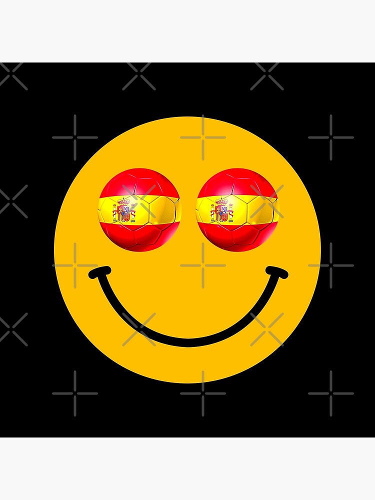"Spain Football Smiley Face" Poster for Sale by Amadhaun13 | Redbubble