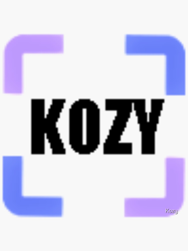 "Kozy-logo" Sticker for Sale by Thibaultbrd | Redbubble