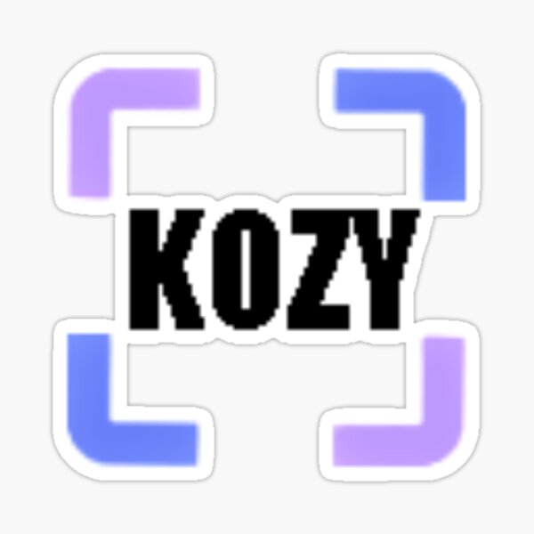 "Kozy-logo" Sticker for Sale by Thibaultbrd | Redbubble
