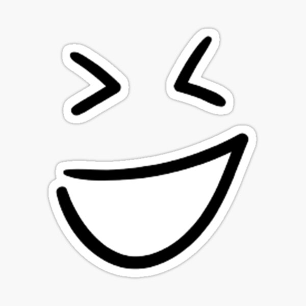 "Laughing Emoticon" Sticker for Sale by ED-TDesigns | Redbubble