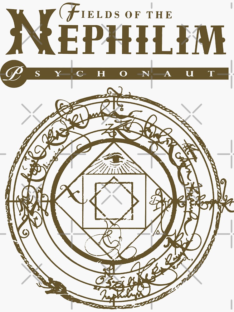 "Fields of the Nephilim" Sticker for Sale by loudmetal | Redbubble