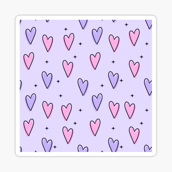 "heart pattern" Sticker for Sale by mtngbl | Redbubble