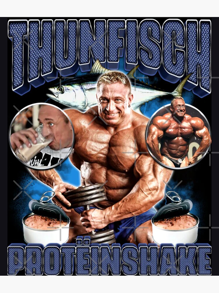 "Markus Rühl - Thunfisch Protëinshake" Sticker for Sale by ...