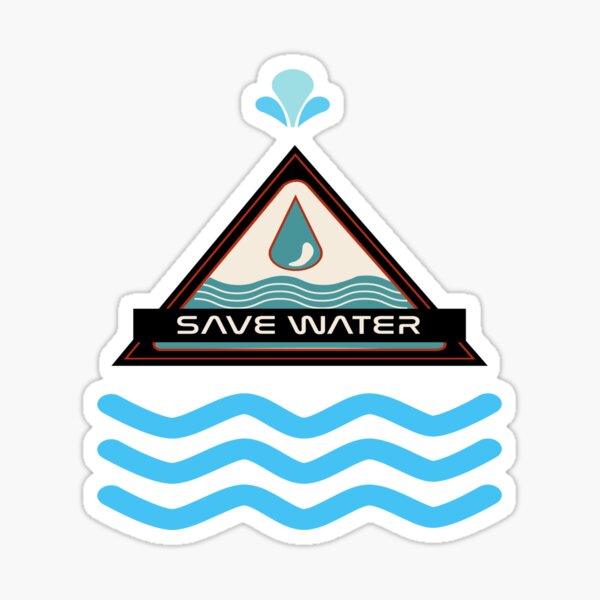 "Water Conservation " Sticker for Sale by calibrit | Redbubble