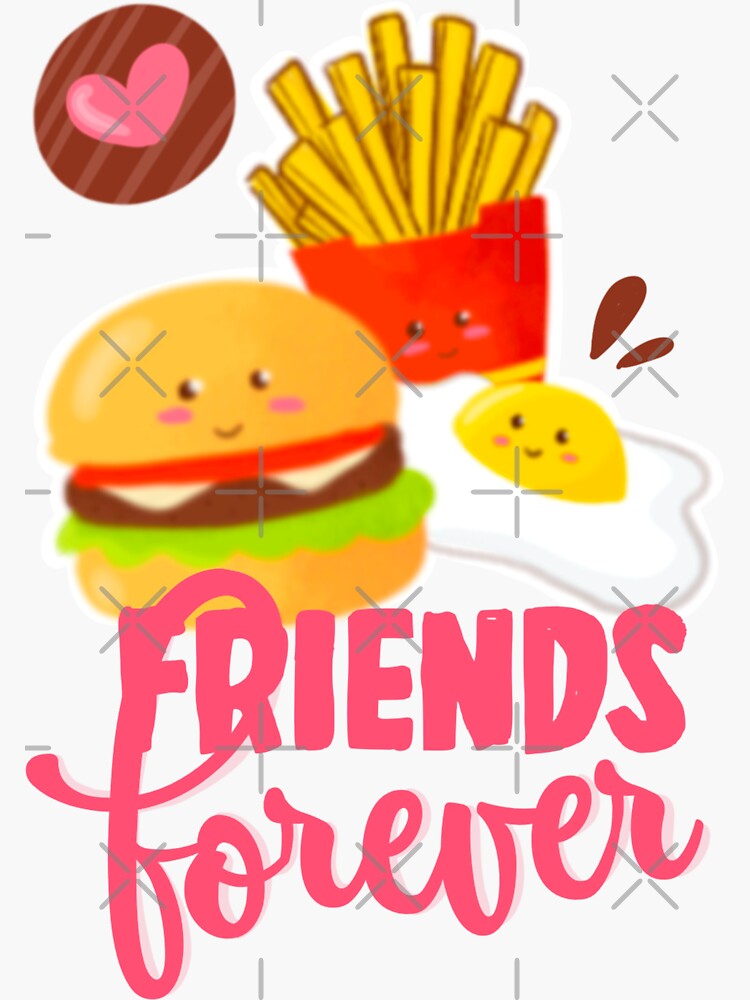 "Friends forever" Sticker for Sale by karmagart | Redbubble