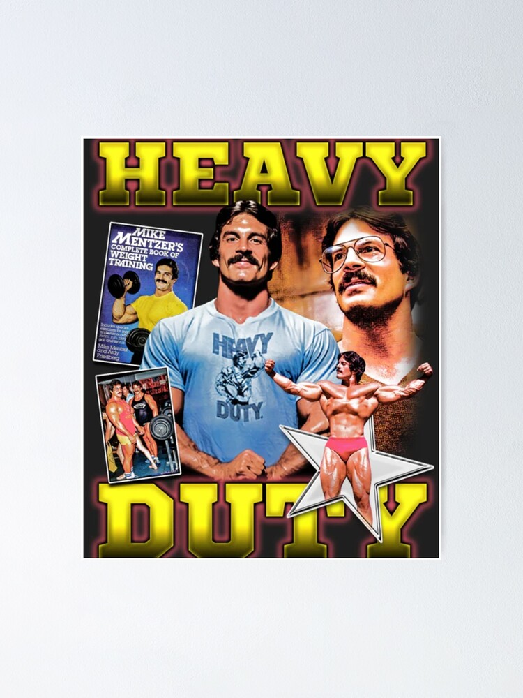 "Mike Mentzer - Heavy Duty" Poster for Sale by BarbellClothing | Redbubble