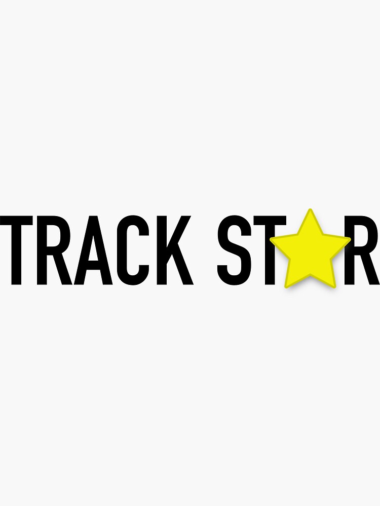 "Track Star" Sticker for Sale by spencerSteveS | Redbubble