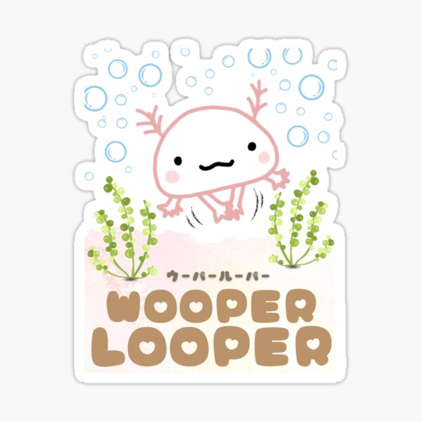 "Wooper Looper ☆ da Axolotl" Sticker for Sale by Pop-ichiban | Redbubble