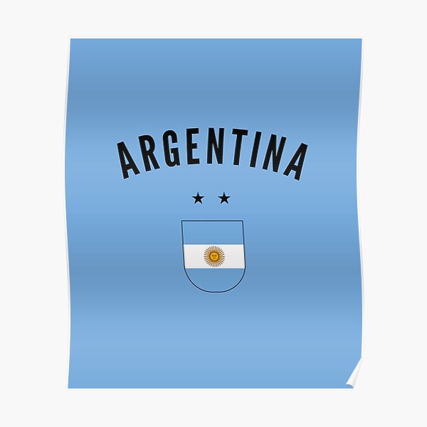 Football Argentina World Champion Poster For Sale By Carlosgonca Redbubble