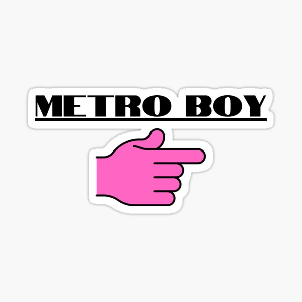 "Metro This Way Funny Metro man Metro boy" Sticker for Sale by SamyARTS ...