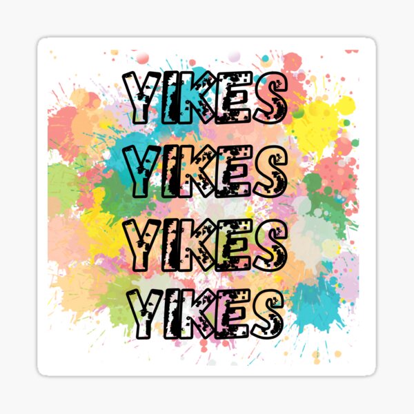 "Yikes stickers " Sticker for Sale by Lessonsprint | Redbubble