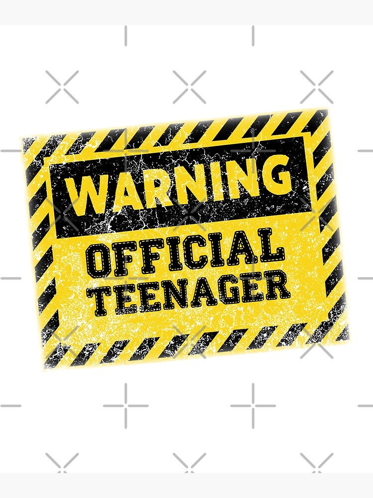 "Warning Official Teenager - Funny 13th Birthday Gift" Poster for Sale ...