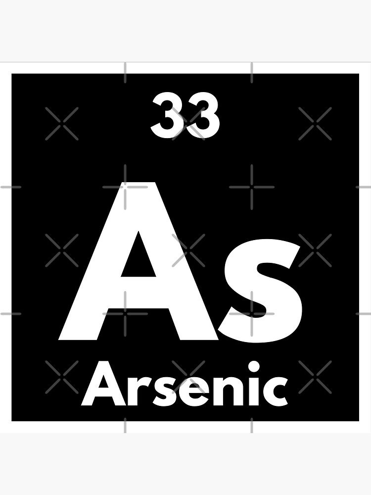 "Periodic Table element Arsenic As number 33" Sticker for Sale by ...