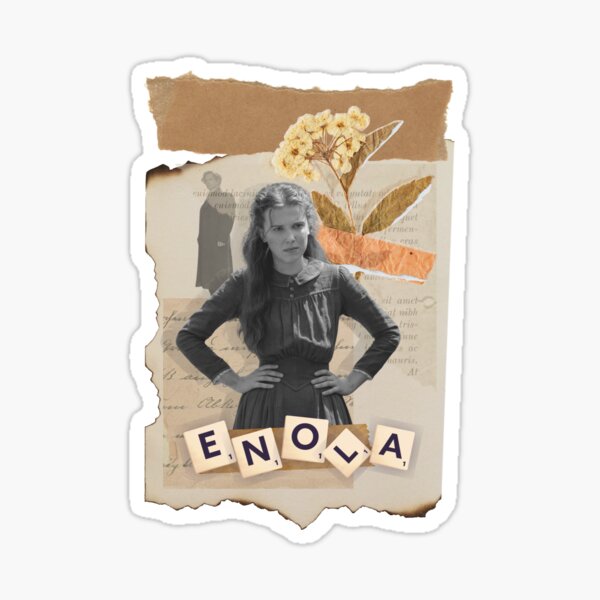 "Enola" Sticker for Sale by LunaNoodleArt | Redbubble