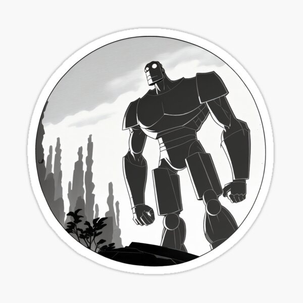 "The iron giant" Sticker for Sale by flowinglobe | Redbubble