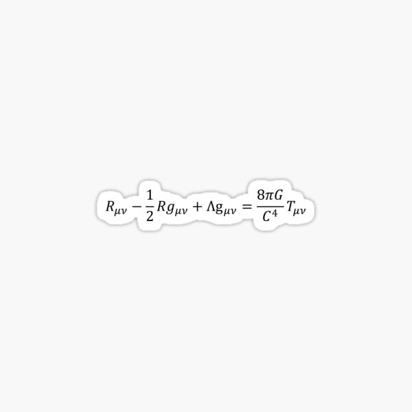 "General Relativity Theory - Field Equation" Sticker for Sale by ...