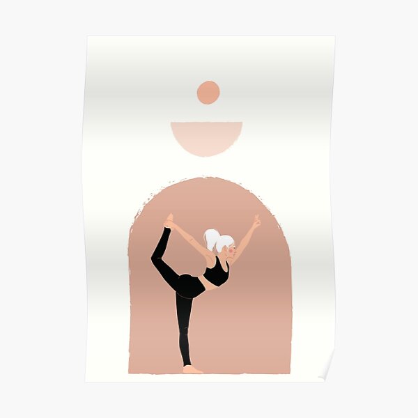 "Boho Dancer Pose Yoga, Gracefully Opening the Heart Chakra" Poster for ...
