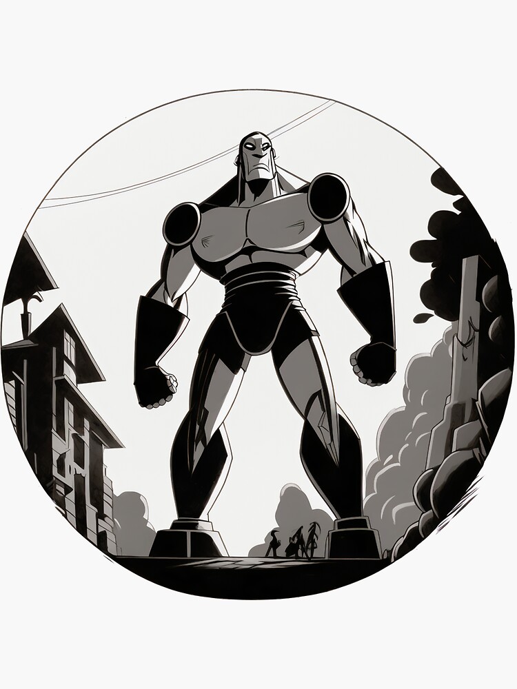 "The iron giant" Sticker for Sale by flowinglobe | Redbubble