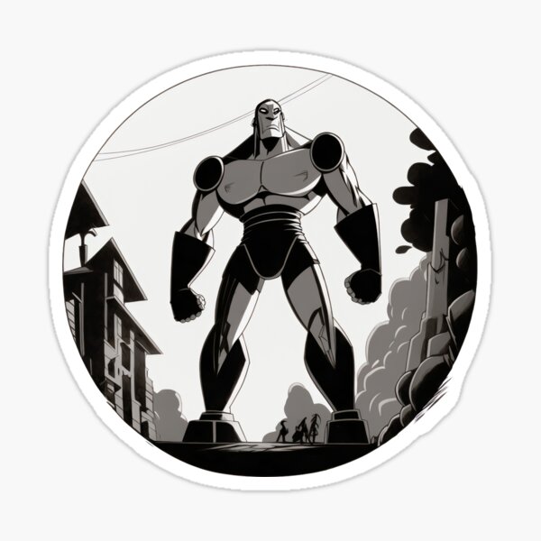 "The iron giant" Sticker for Sale by flowinglobe | Redbubble