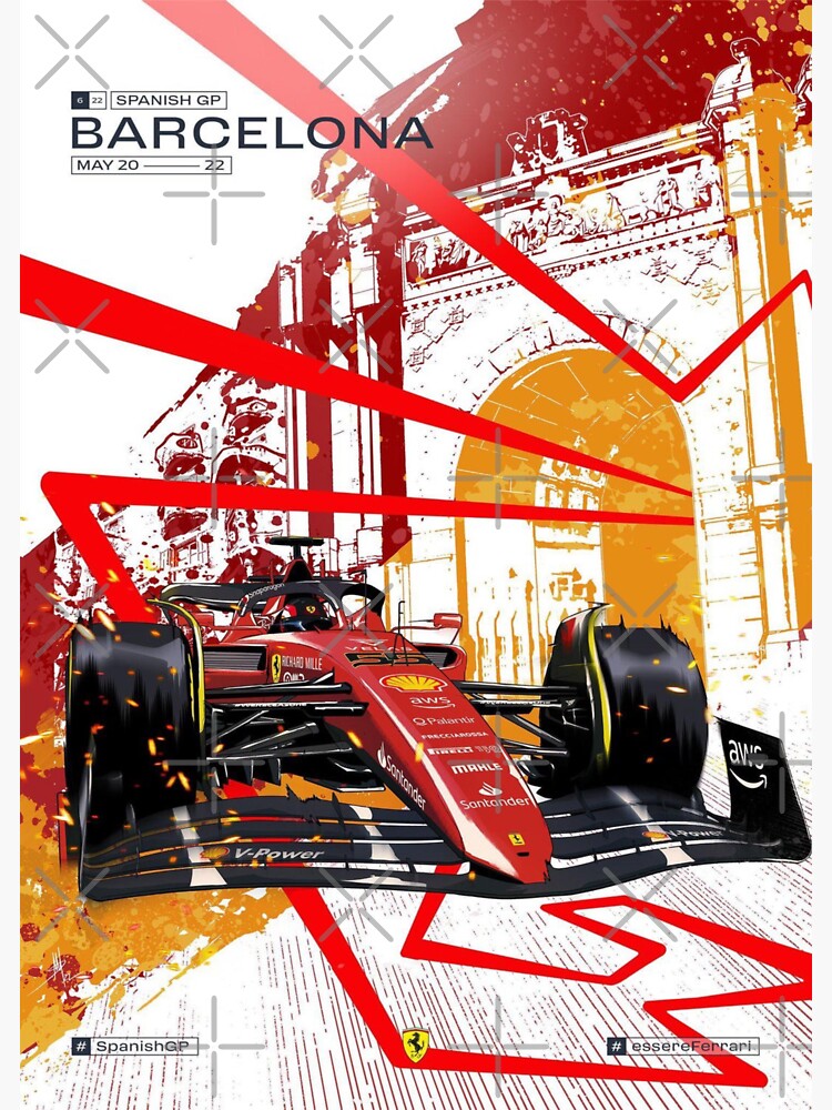 "F1 2022 Barcelona Spanish Grand Prix Promo Poster" Sticker for Sale by ...