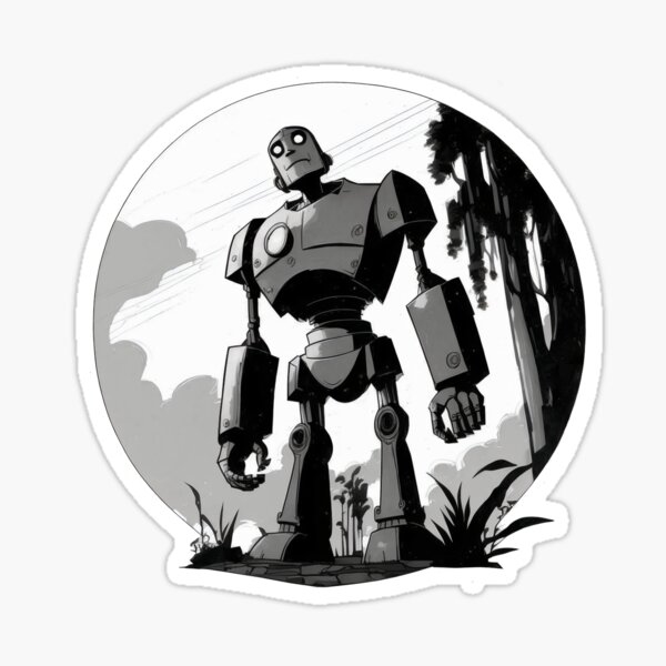 "The iron giant" Sticker for Sale by flowinglobe | Redbubble