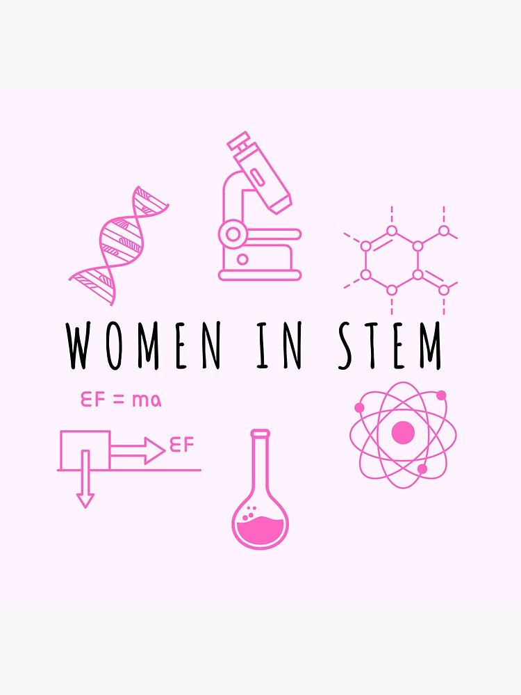 "Women in STEM" Sticker for Sale by bregwilliamson | Redbubble