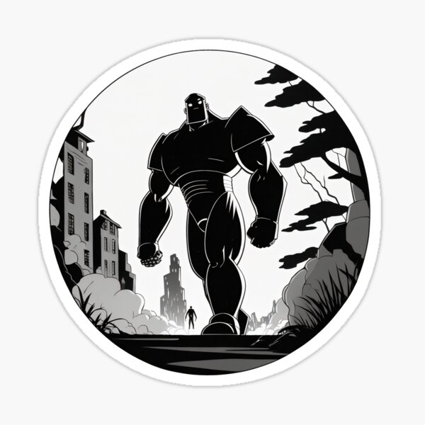 "The iron giant" Sticker for Sale by flowinglobe | Redbubble