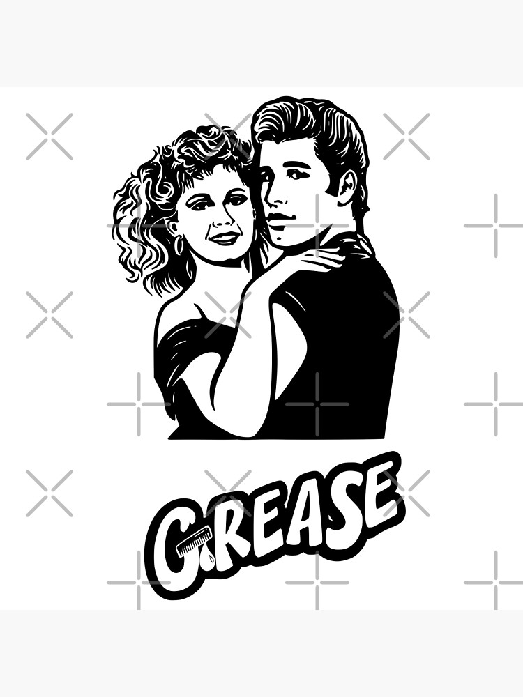 "Film movie Grease Danny and Sandy" Poster for Sale by Svgfilms | Redbubble
