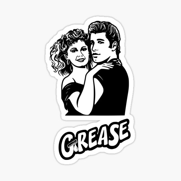 "Film movie Grease Danny and Sandy" Sticker for Sale by Svgfilms ...