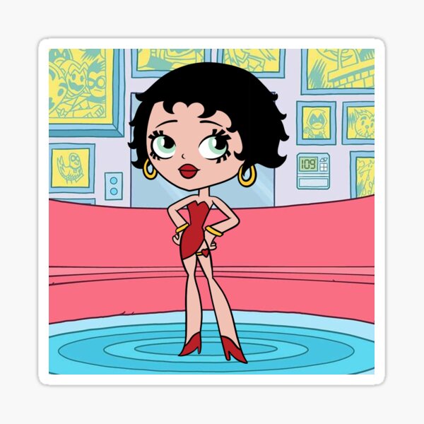 "Betty Boop Teen Titans Go! Parody Art" Sticker for Sale by ...