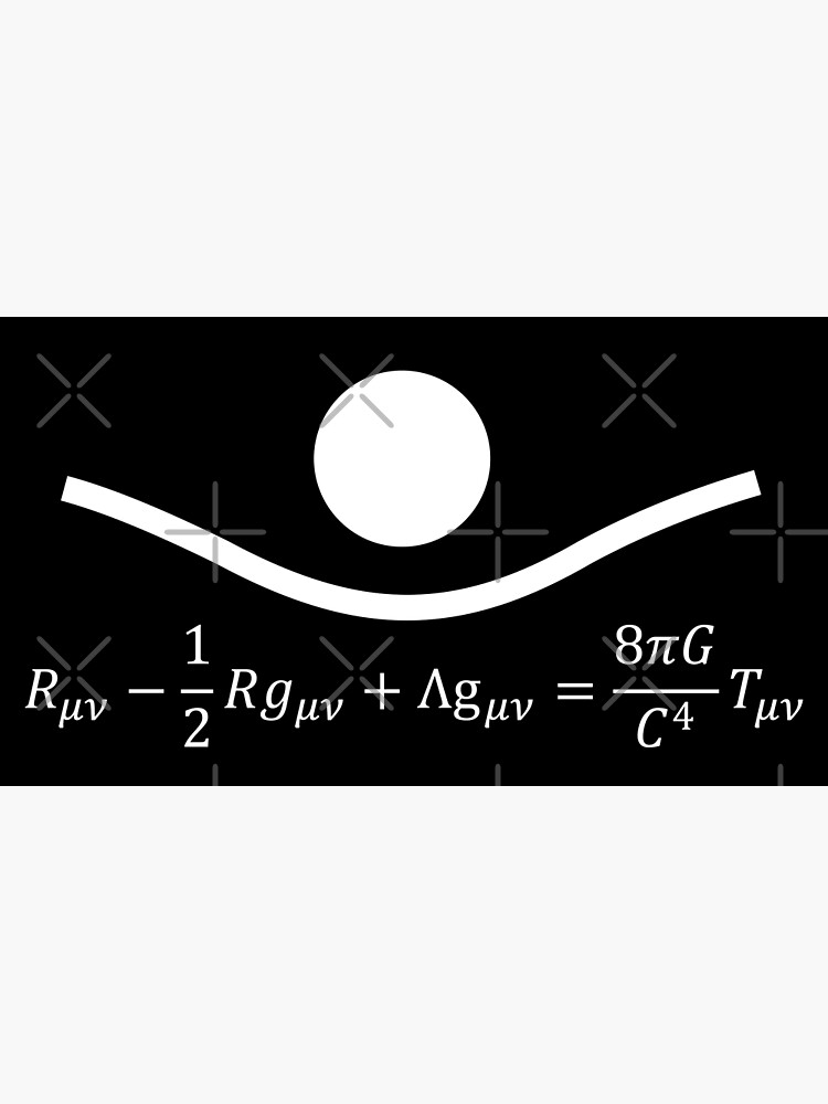 "Formula of General Relativity" Art Print for Sale by ScienceCorner ...