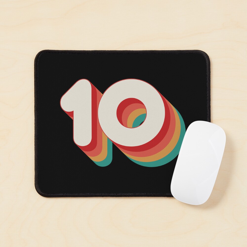 "Number 10" Sticker for Sale by Texterns | Redbubble
