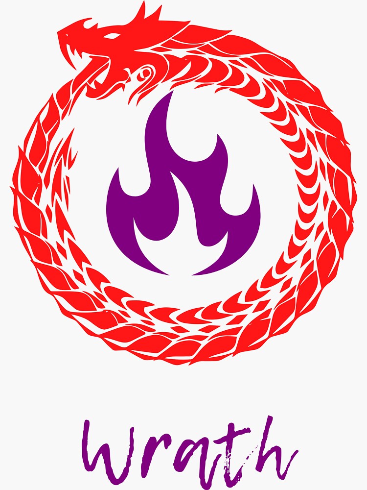 "Seven Deadly Sins Wrath" Sticker for Sale by AllNeedsAnime | Redbubble