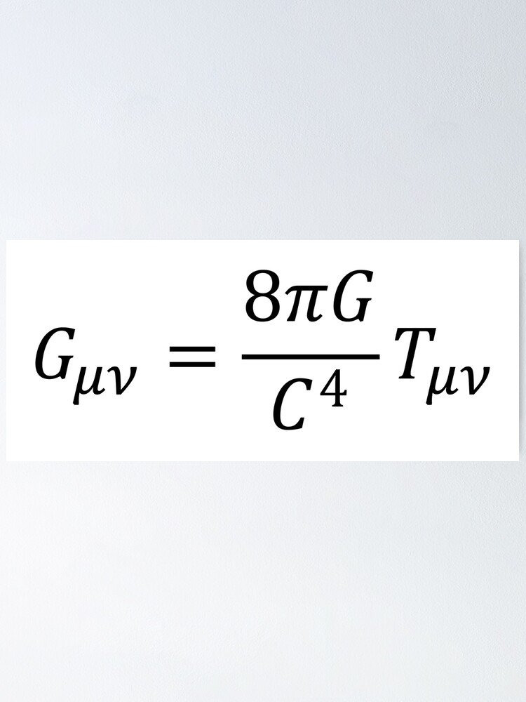 "Einstein General Theory of Relativity" Poster for Sale by ...