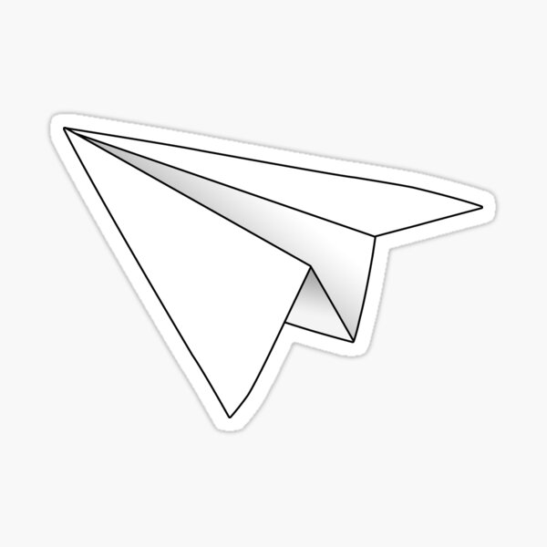 "Paper Plane" Sticker for Sale by stonestreet | Redbubble