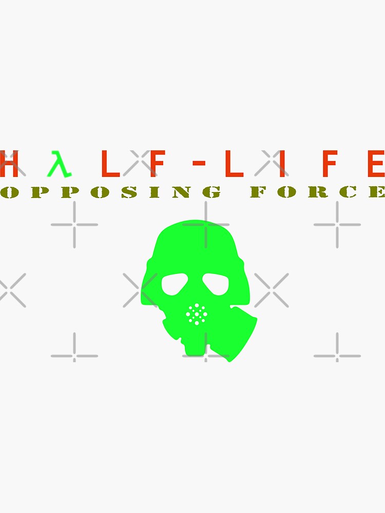 "Half-Life Opposing Force Logo" Sticker for Sale by LGSmerch | Redbubble